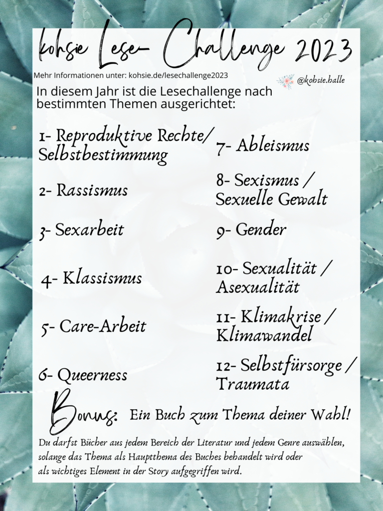 kohsie Lese-Challenge 2023 - kohsie.de
